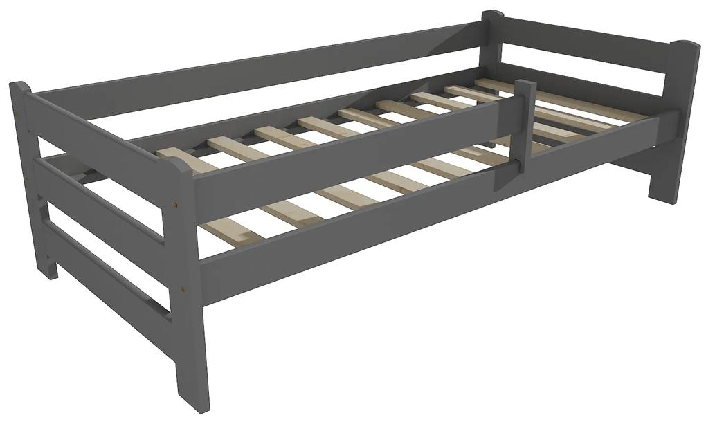 Vomaks Dětská postel DP 019 se zábranou Rozměr: 70 x 160 cm, Barva: bezbarvý lak
