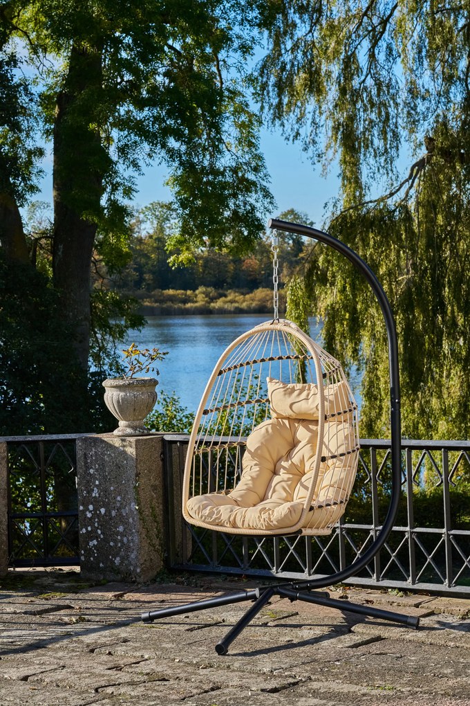 House Nordic Závěsné houpací křeslo PATRAS béžové
