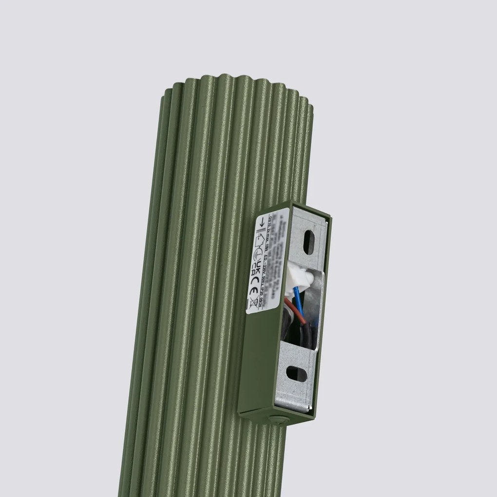 Sollux Lighting Nástěnné svítidlo KARBON 30 olivově zelené