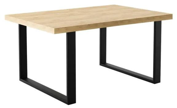 Konferenční stolek Magerio, Barva: černá / dub craft zlatý