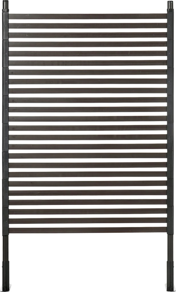 Zahradní plot Outsunny, kovový plot 93 x 150 cm vysoký, dekorativní mřížkový plot se stojany, plot pro psy, horní obloukový plot, krajinářský plot pr…