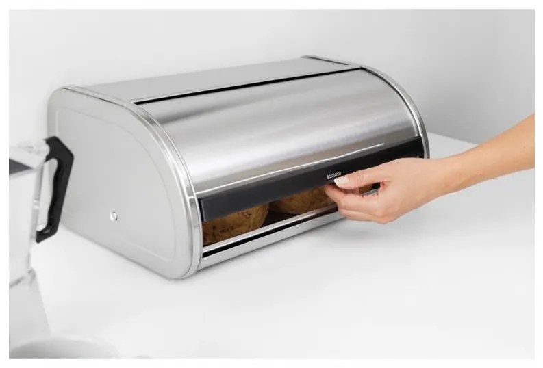 Brabantia Roll Top Chlebník - 17,5x44,5x27 cm - matná ocel