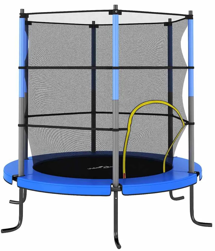 vidaXL Marketos Trampolína s bezpečnostní sítí kulatá 140 x 160 cm modrá