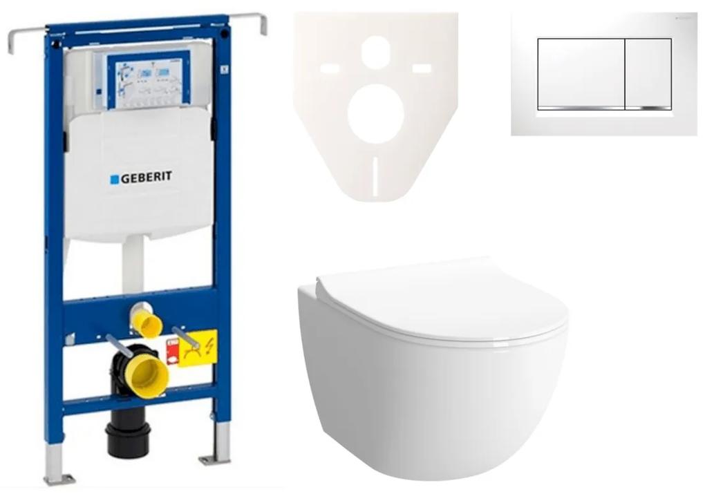 Cenově zvýhodněný závěsný WC set Geberit do lehkých stěn / předstěnová montáž+ WC VitrA VitrA Shift SIKOGES4N5