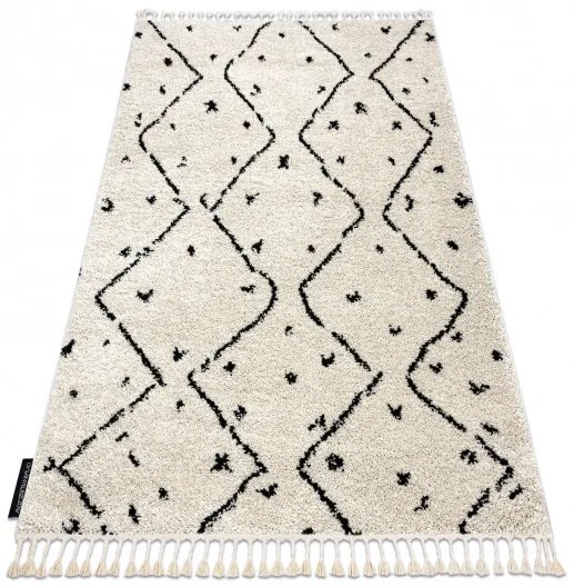Dywany Łuszczów, Kusový koberec Berber Tetuan B751 cream, 180x270, bílá, ložnice