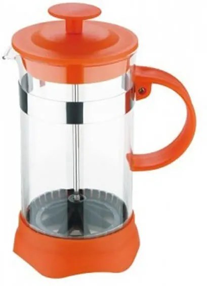 French press PLASTIC - 600ml oranžový