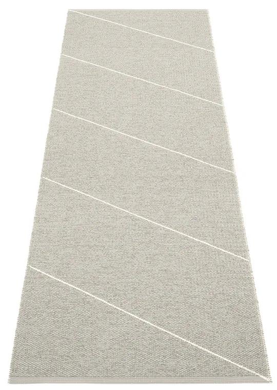 Oboustranný vinylový koberec Pappelina RANDY Warm grey/Vanilla velikost: 70x225cm
