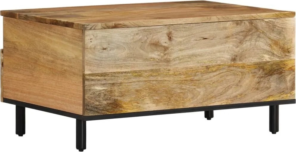 vidaXL Konferenční stolek 80x54x40 cm masivní mangovníkové dřevo [356904] Barva: Černá