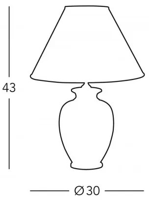 Kolarz 0014.73.7 - Stolní lampa BORDEAUX 1xE27/100W/230V