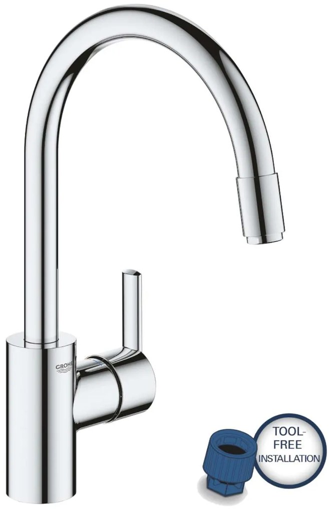 Grohe Feel - Dřezová baterie s výsuvnou koncovkou, chrom 32671002