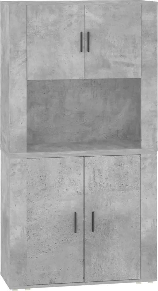 Skříň highboard betonově šedá kompozitní dřevo 3185355
