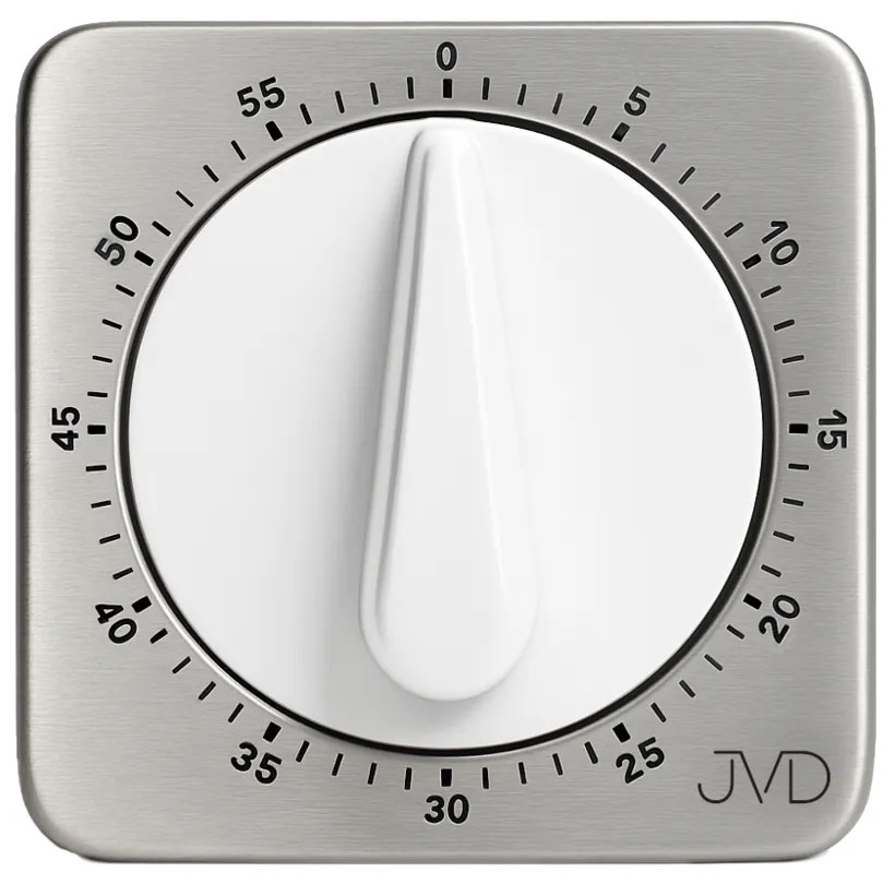 JVD Stříbrná kuchyňská mechanická minutka JVD DM79.1