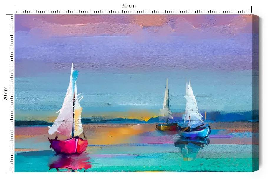 Obraz Abstraktní Plachetnice Na Moři Nedostatek Nedostatek Plátno Canvas 100x70