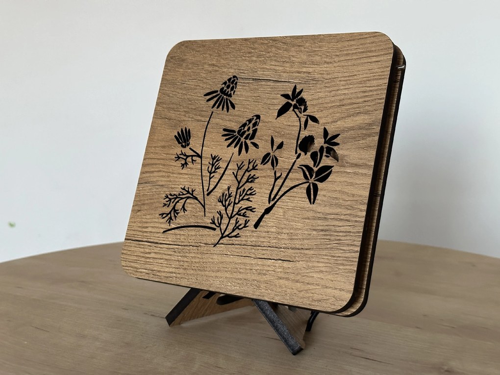 Li-Go "Heřmánek" lampa 19x19cm provedení povrchu: dub