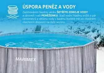 Bazén Florida 3,05x0,91m ŠEDÉ DŘEVO se skimmerem Marimex 10340316