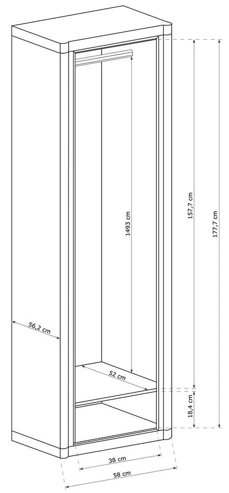 Sestava skříní DALLAS t - trufla
