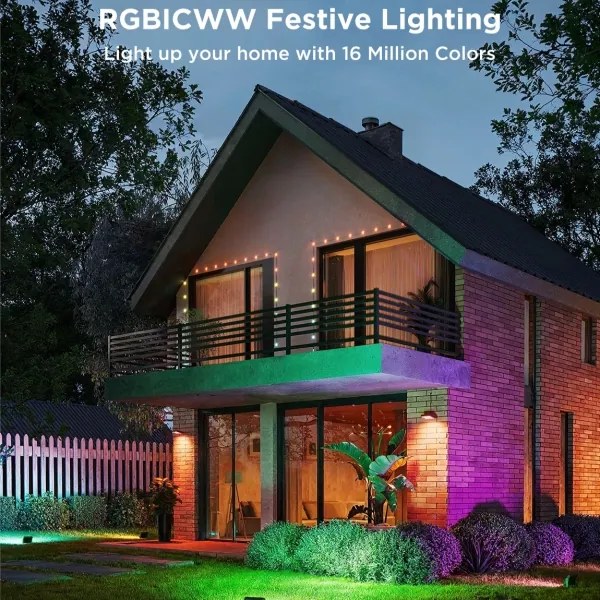 Govee - SADA 4x LED RGBICWW Stmívateln reflektor LED/24W/230V IP66 Matter Wi-Fi
