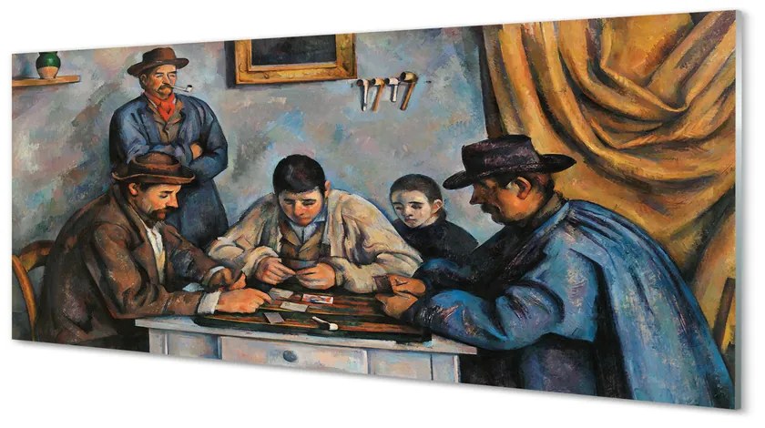 akrylový obraz Art karetní hra 120x60 cm