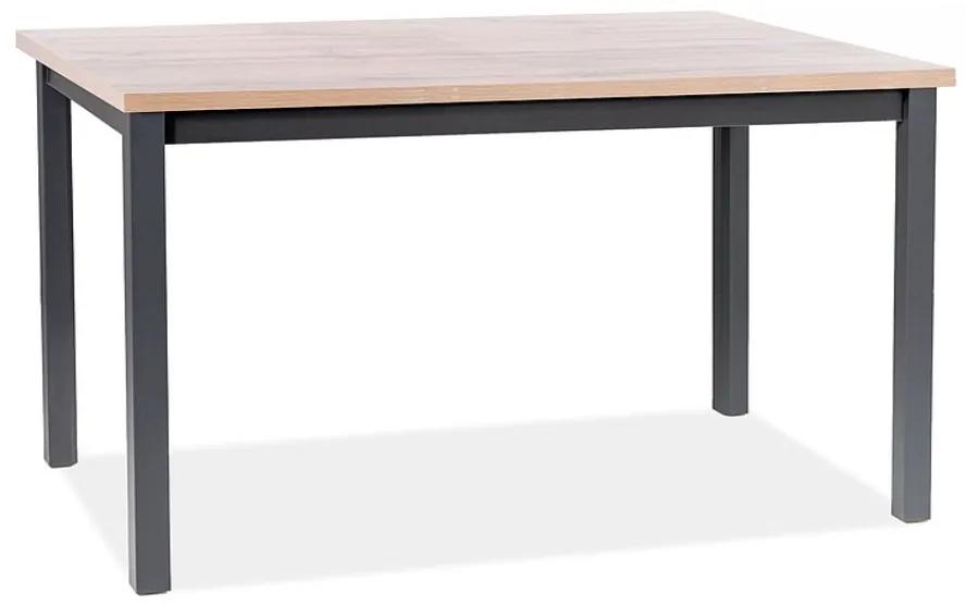 MAXIVA Jídelní stůl - ADAM, 120x68, dub votan/černá