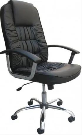 Kancelářská židle černá koženka- ADK