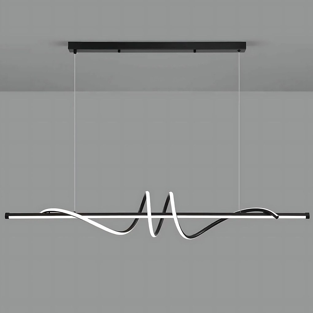 Toolight Toolight, LED stropní svítidlo 120cm, 50W, 3000K, LHJ023-CP, černá matná, OSW-50011