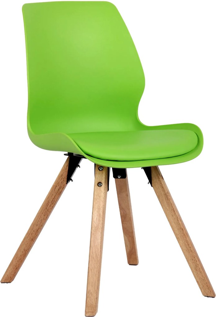 Židle Luna plast – zelená