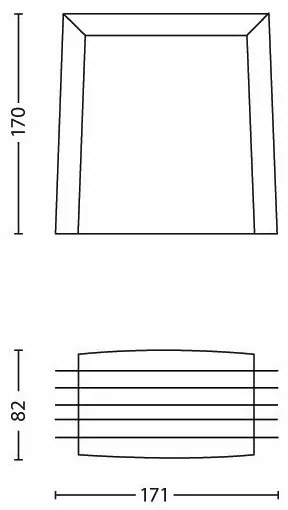Philips - Venkovní nástěnné svítidlo SHADES 1xE27/15W/230V IP44 šedá