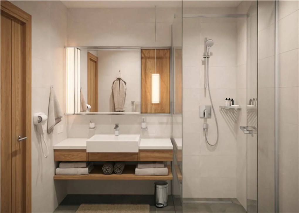Hansgrohe Vernis Shape, sprchová baterie pod omítku, chromová, 71668000