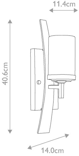 Elstead QZ-KYLE1 - Nástěnné svítidlo KYLE 1xE27/100W/230V