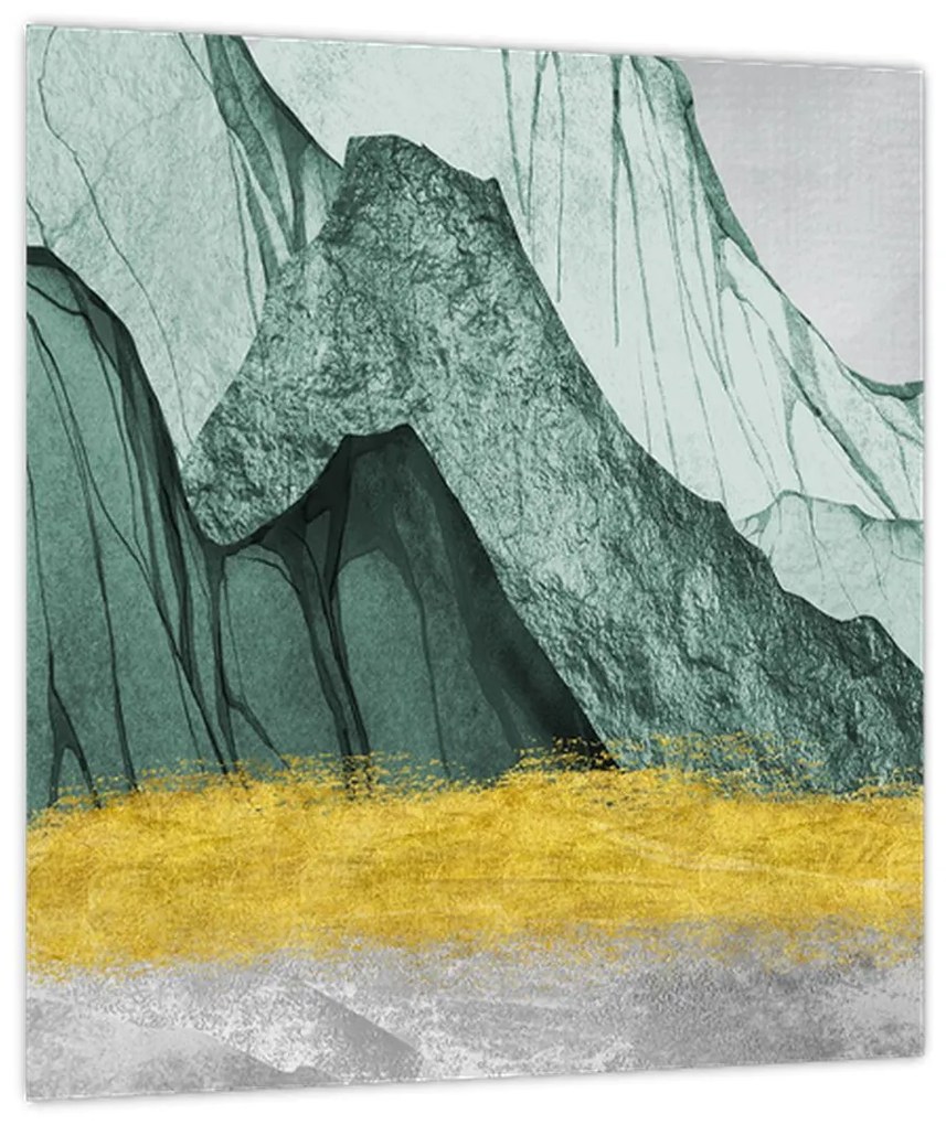Obraz - Smaragdové hory N⁰2 (30x30 cm)