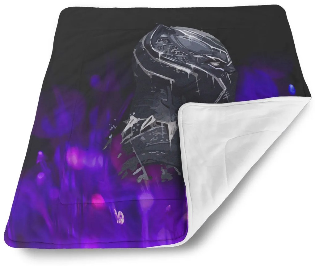 Sablio Deka pro miminko BLACK PANTHER Fialová luminescence - 80x100 cm