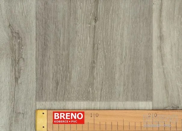 Breno PVC PURETEX Lime Oak 096L – šedé dřevo, šíře 300 cm