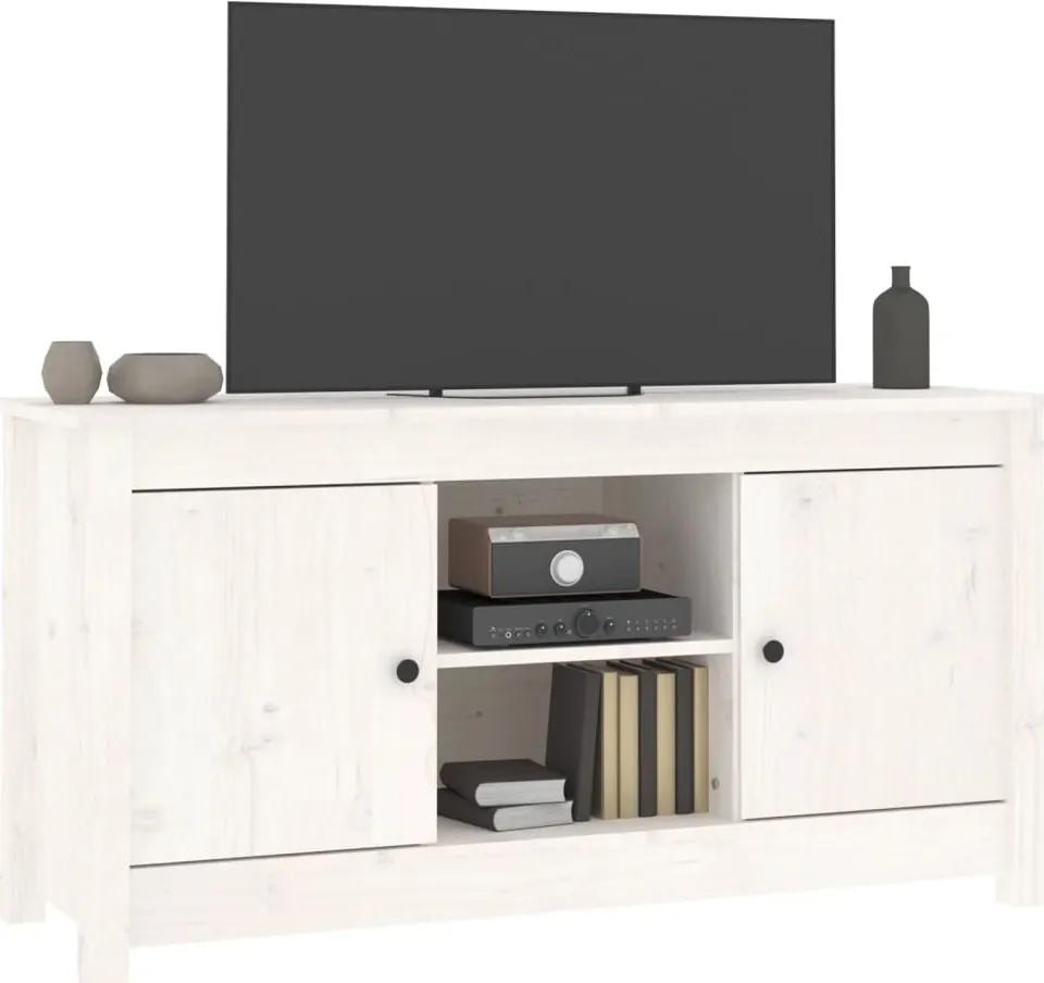 vidaXL TV skříňka 103 x 36,5 x 52 cm masivní borové dřevo [814585] Barva: medová hnědá