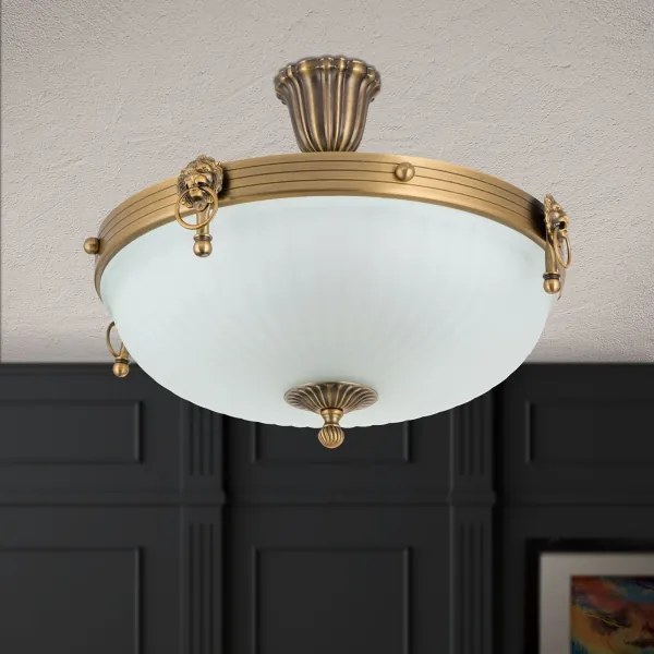 Orion DL 7-523/43 - Přisazený lustr ROCCA 4xE27/60W/230V pr. 43 cm bronz/bílá