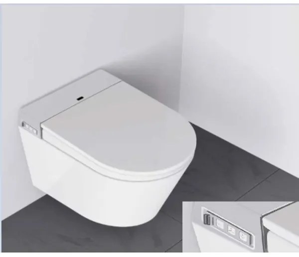 Závěsné WC s bidetem TISVILDELEJE 1600W/230V bílá+DO