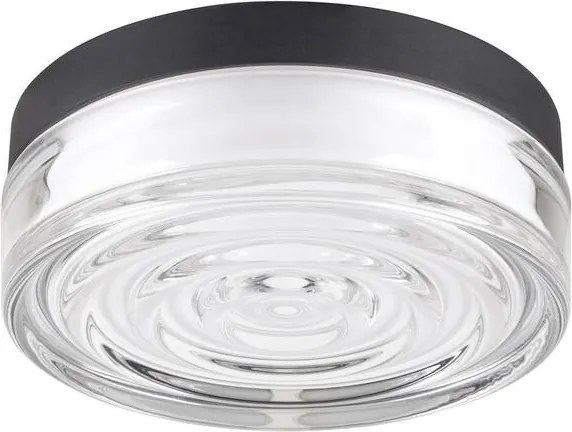 LA 1010211 CYFT WAVE XL Přisazené nástěnné a stropní svítidlo, 2700/3000/4000 K, 15 W, PHASE, 105°, IP65 černá / čirá - BIG WHITE (SLV)