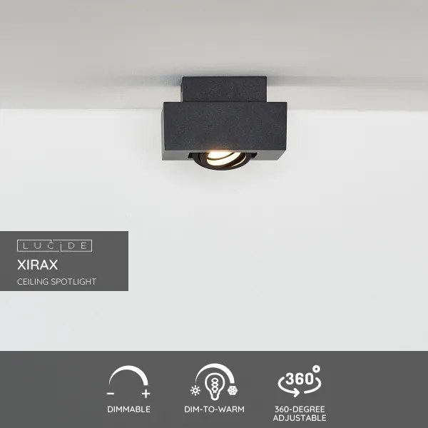 Lucide 09119/06/30 - LED Bodové svítidlo XIRAX 1xGU10/5W/230V černá