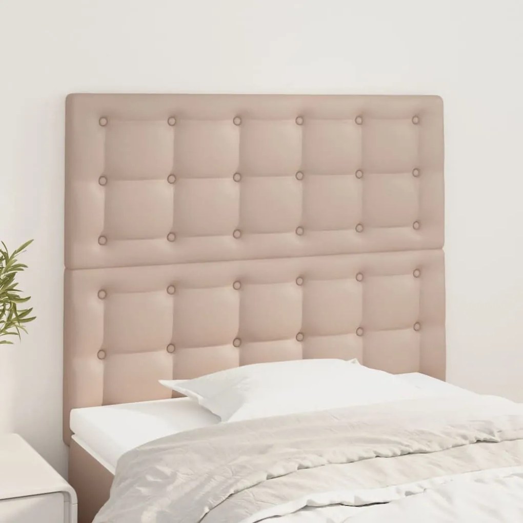 Čelo postele Cappuccino 80x5x118/128 cm umělá kůže 3116409