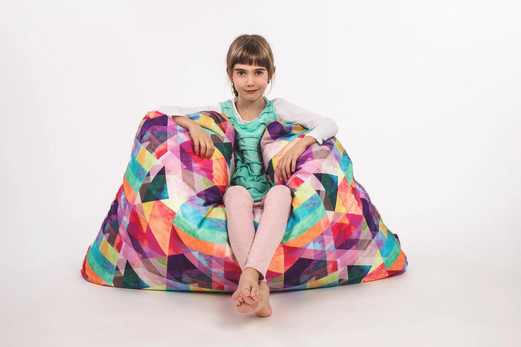 Tuli Funny sedací vak Provedení: Abstrakt - vzorovaný polyester