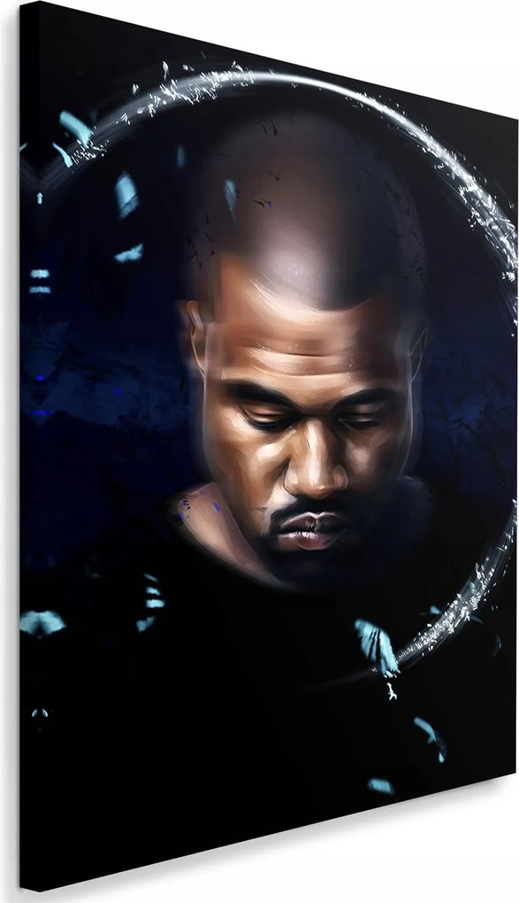 Obraz na plátně, Portrét Kanye 70x100