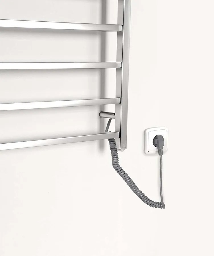 Sapho Sapho, ESKINADO elektrický sušák ručníků, hranatý, 620x1160 mm, 120 W, nerez, ER430V