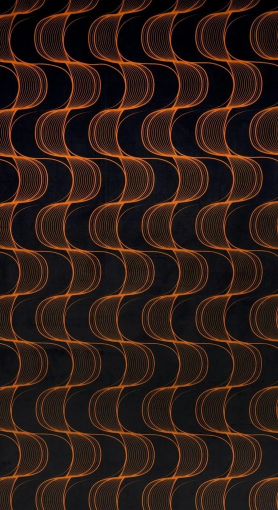 ZATEMŇOVACÍ ZÁVĚS NA KROUŽCÍCH POLA 140X250 CM VZOROVANÁ