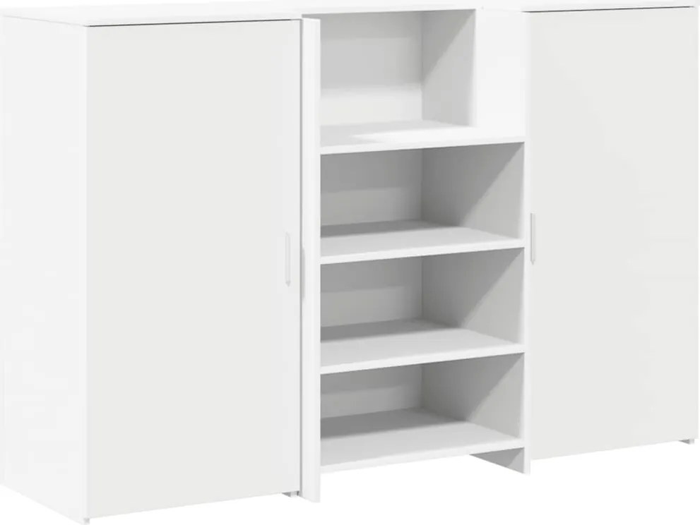 Recepční stůl bílý 155x50x103,5 cm kompozitní dřevo 3324196