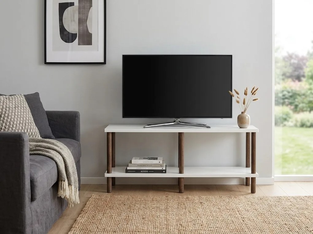 TV stolek SOLE 120 cm, bílá