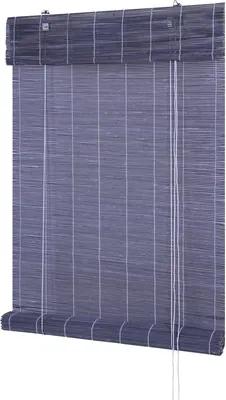 Bambusová roleta, světle šedá, 90 x 240 cm
