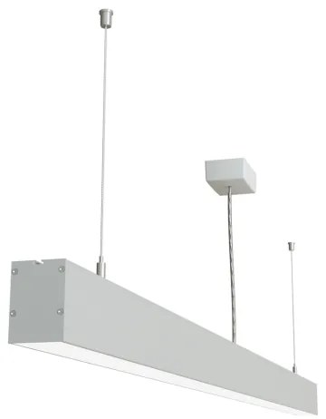 APLED - LED Lustr na lanku LOOK LED/58W/230V 4000K 150 cm stříbrná