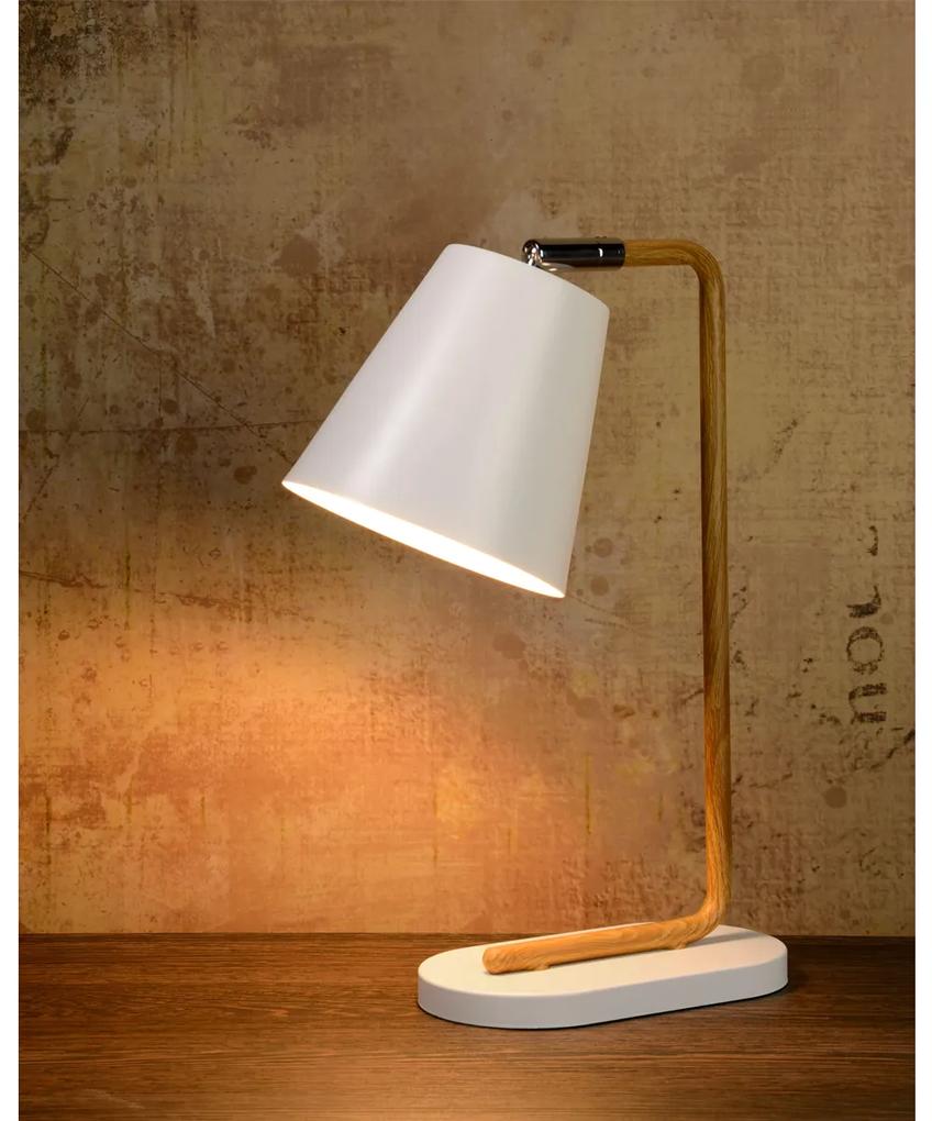 Lucide 71645/01/31 stolní lampa Cona, bílá, E14, 36cm