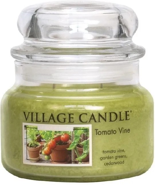 Village Candle Vonná svíčka ve skle, Rajčatová Zahrádka - Tomato Vine, 11oz Premium