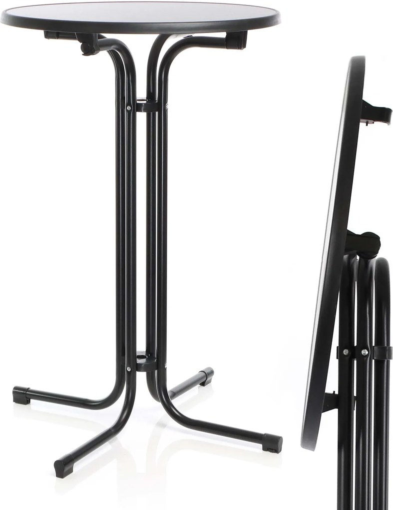 Barový stůl Toboli – 80 cm, 110 cm, černá (64223)