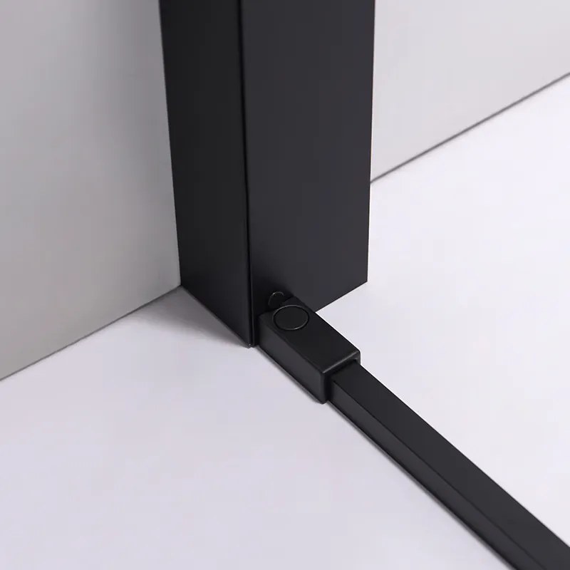 BPS-koupelny Posuvné sprchové dveře PD-NOB HYD-5173 120 cm černá/transparent pro instalaci do niky - bez vaničky